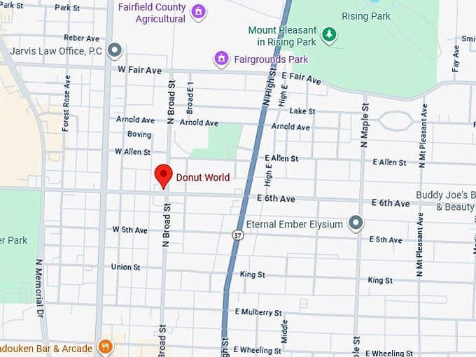 16. donut world map