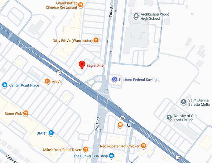 16. eagle diner map