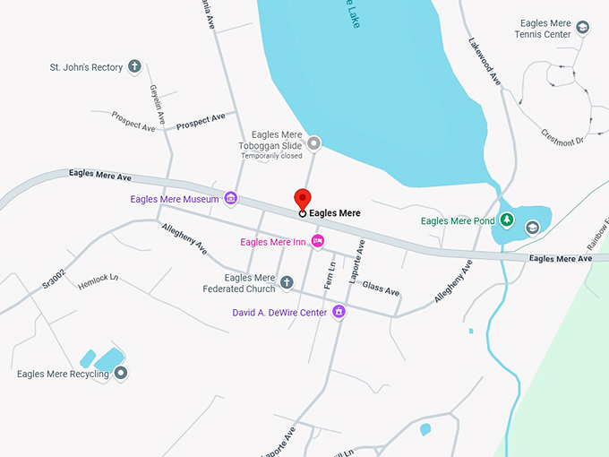 16. eagles mere map