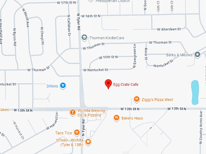 16. egg crate cafe map