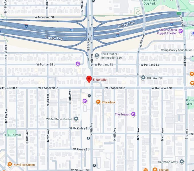 16. el norteño map