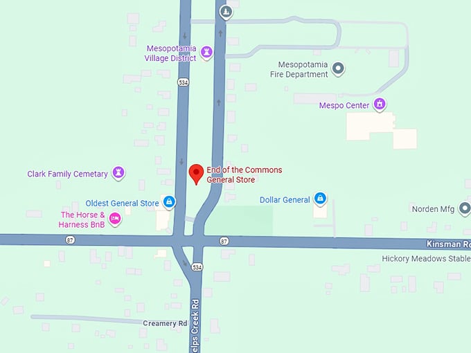 16. end of the commons general store map