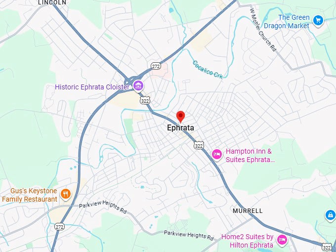 16. ephrata map