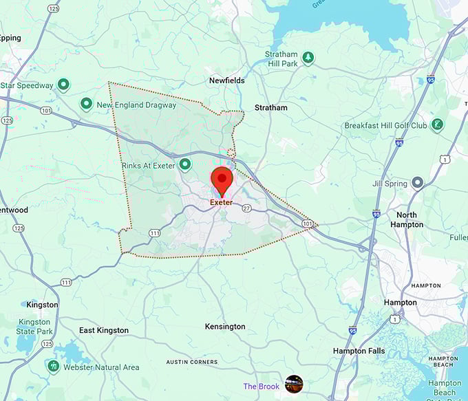 16. exeter map