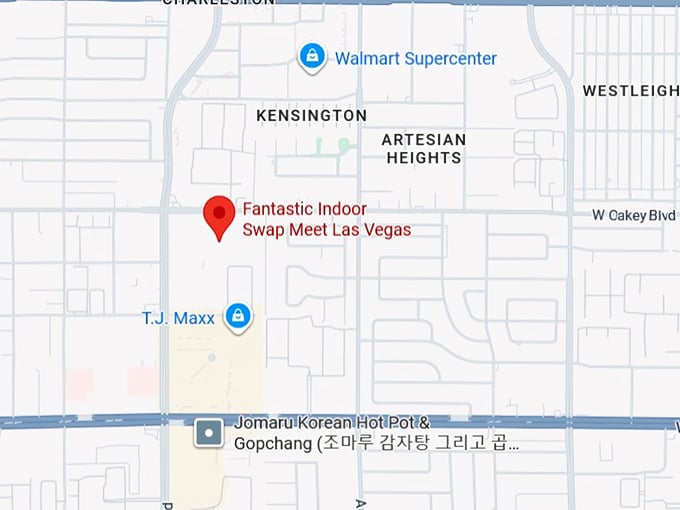 16. fantastic indoor swap meet las vegas map