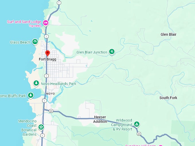 16. fort bragg map