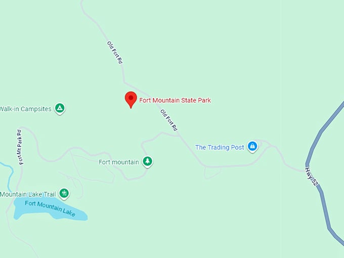 16. fort mountain state park map