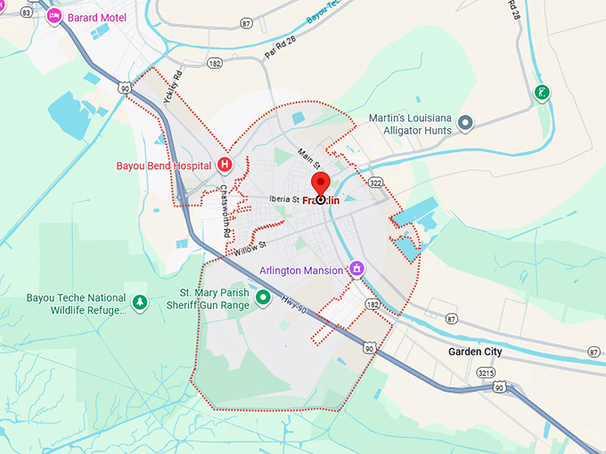 16. franklin map