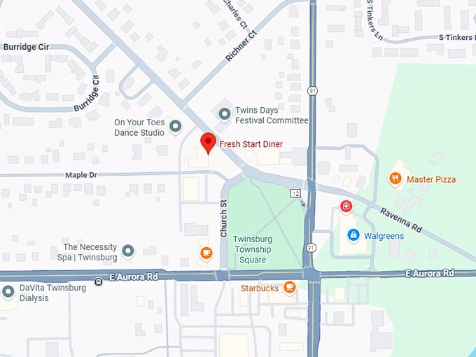 16. fresh start diner map