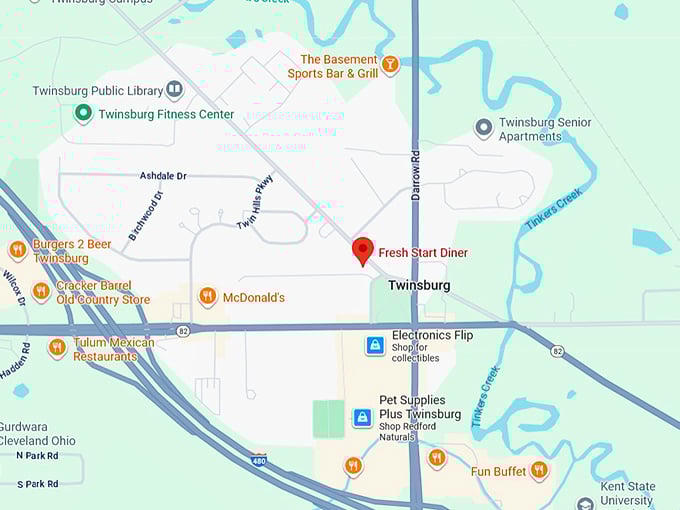 16. fresh start diner map