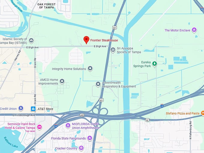 16. frontier steakhouse map