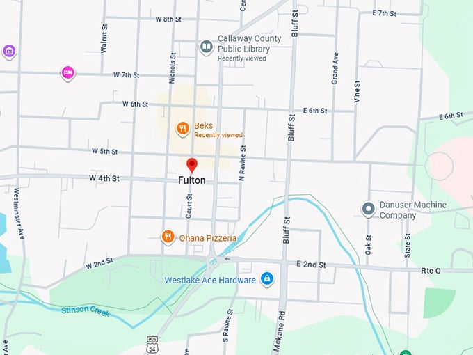 16. fulton, mo map