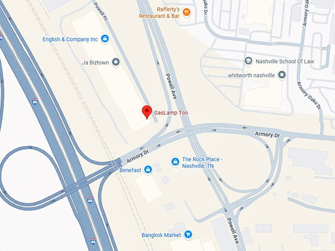 16. gaslamp too map