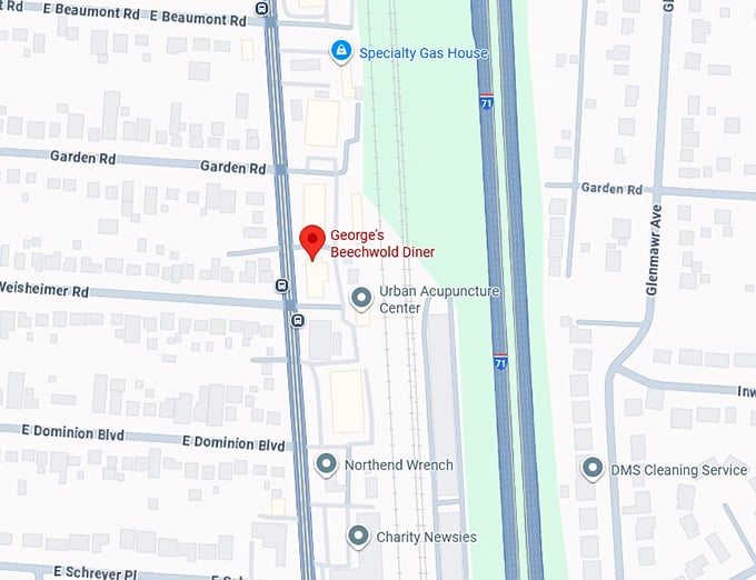 16. george's beechwold diner map