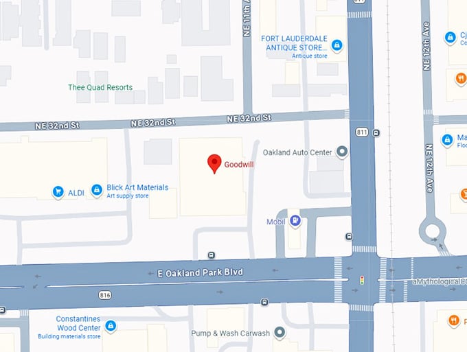 16. goodwill (1099 e oakland park blvd) map