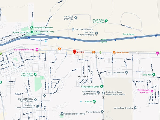 16. goodwill (1820 e hwy 66) map