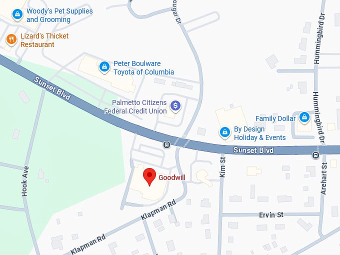 16. goodwill (2119 sunset blvd) map