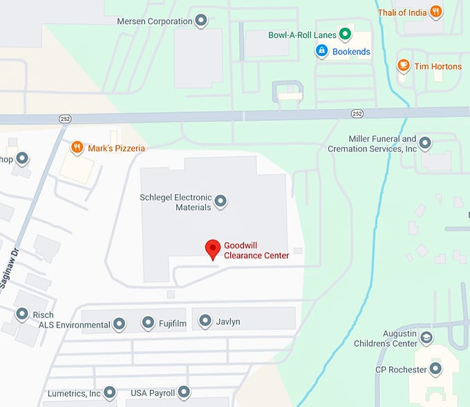 16. goodwill clearance center map