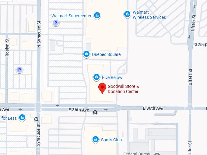 16. goodwill store & donation center (7797 e 36th ave) map