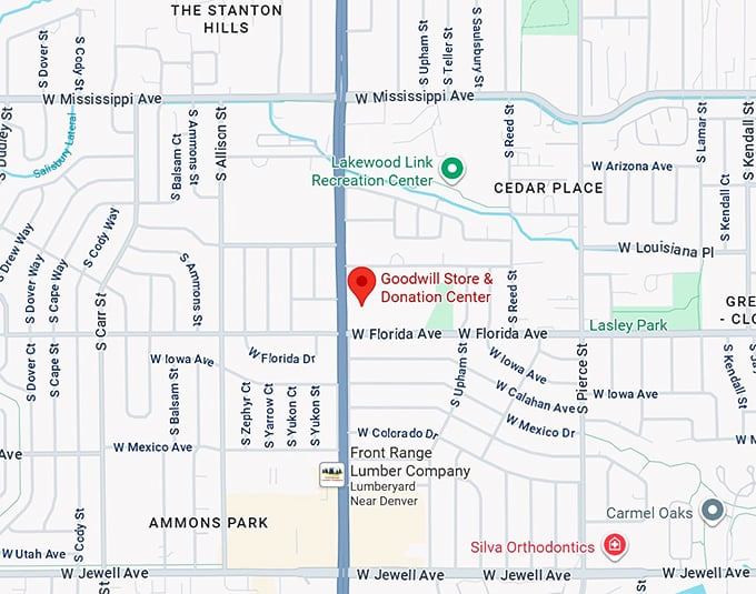 16. goodwill store & donation center map