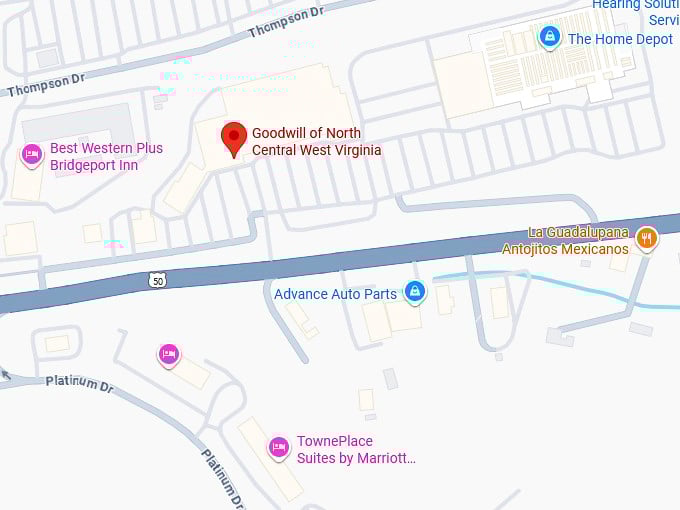 16. goodwill of north central west virginia (1210 w main st) map