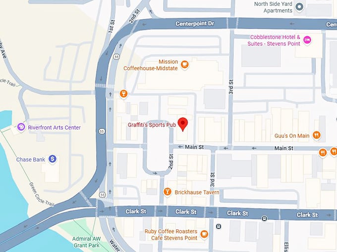 16. graffitti’s sports pub map