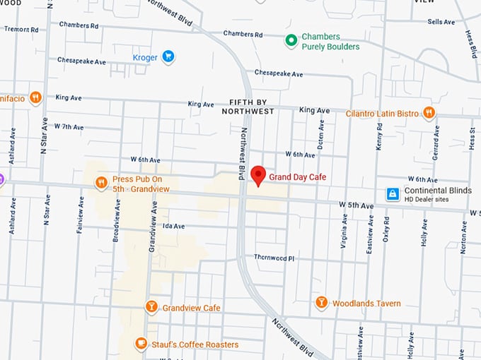 16. grand day cafe map