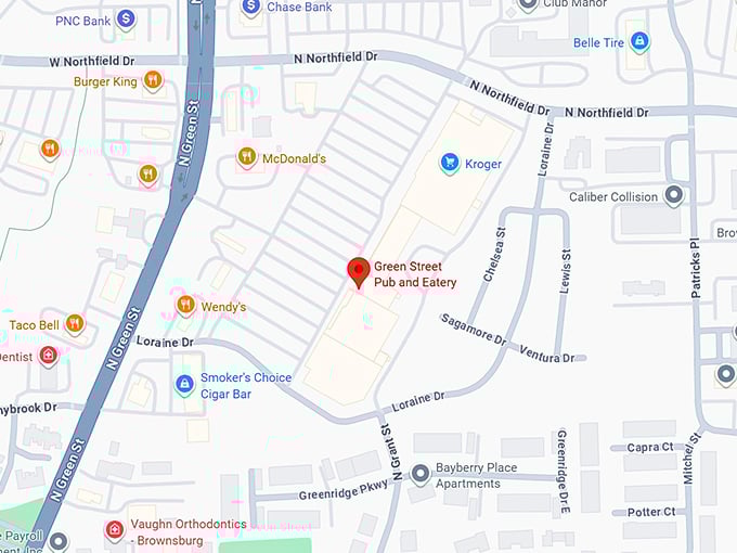 16. green street pub & eatery map