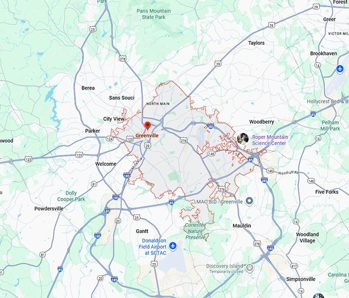 16. greenville map