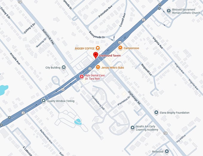 16. greyhound tavern map