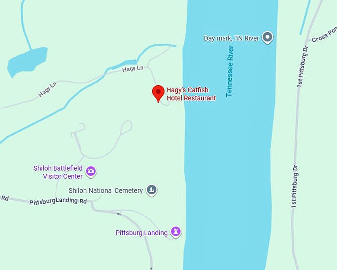 16. hagy's catfish hotel restaurant map