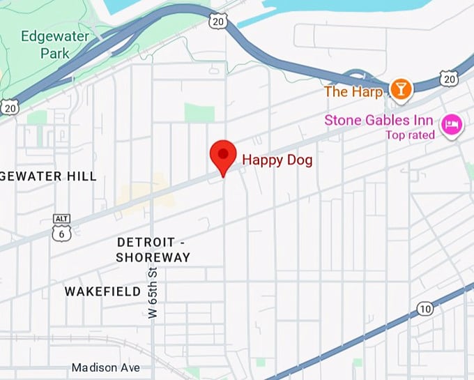 16. happy dog map