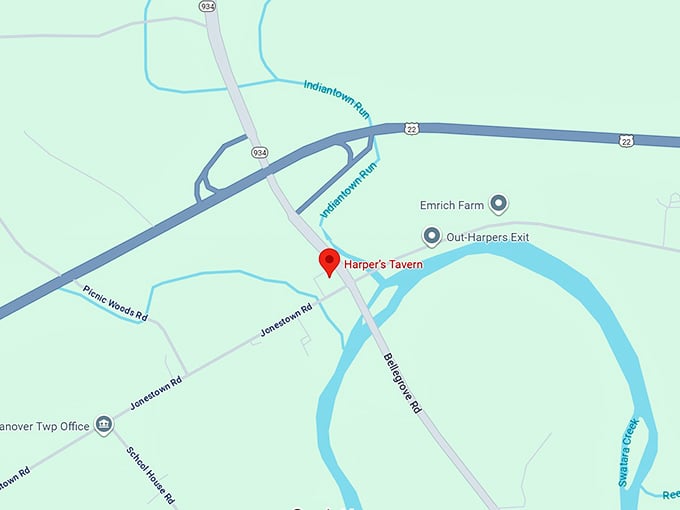 16. harper’s tavern map