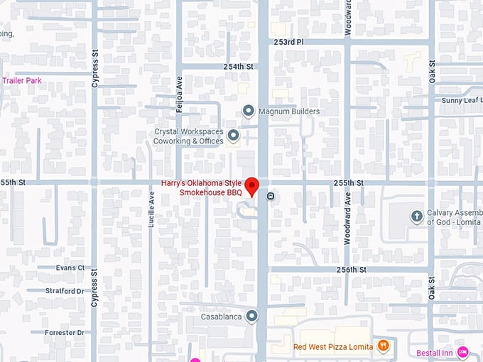 16. harry's oklahoma style smokehouse bbq map
