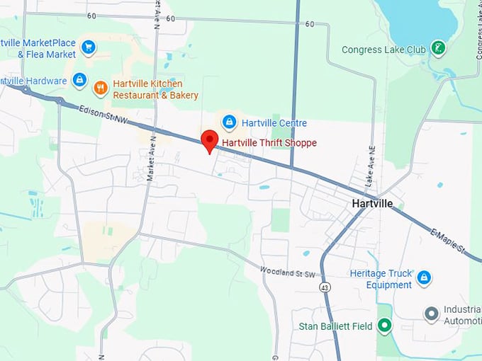 16. hartville thrift shoppe map
