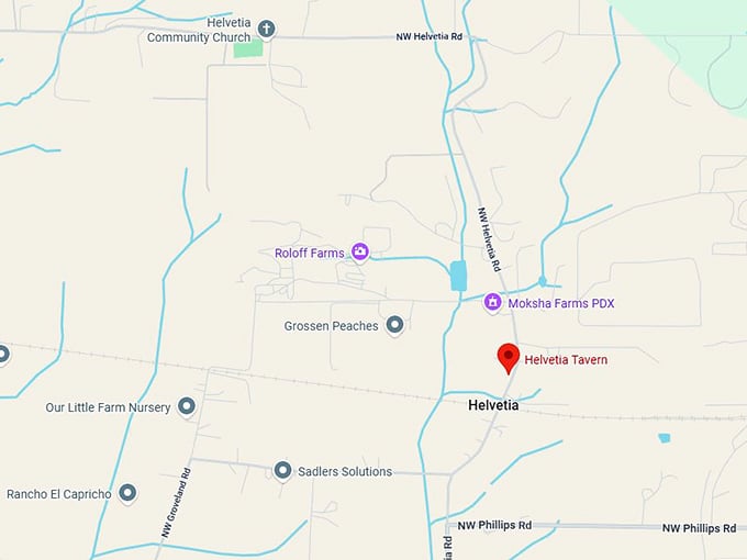 16. helvetia tavern map
