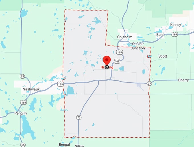 16. hibbing, mn map