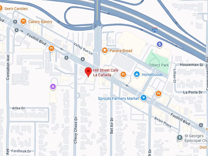 16. hill street cafe la cañada map