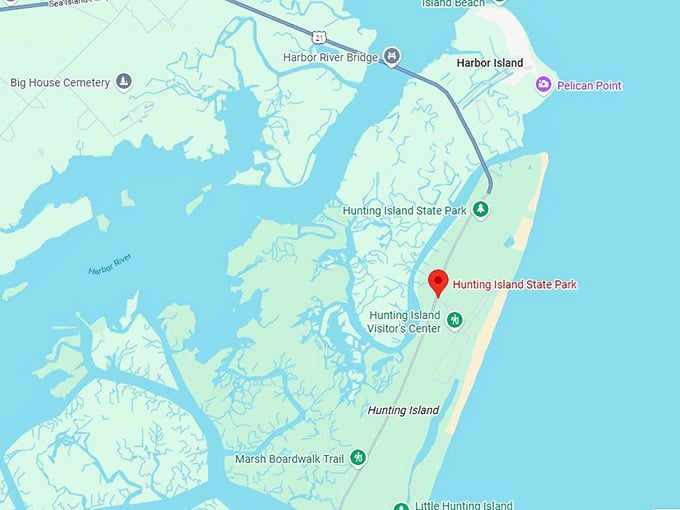 16. hunting island state park map