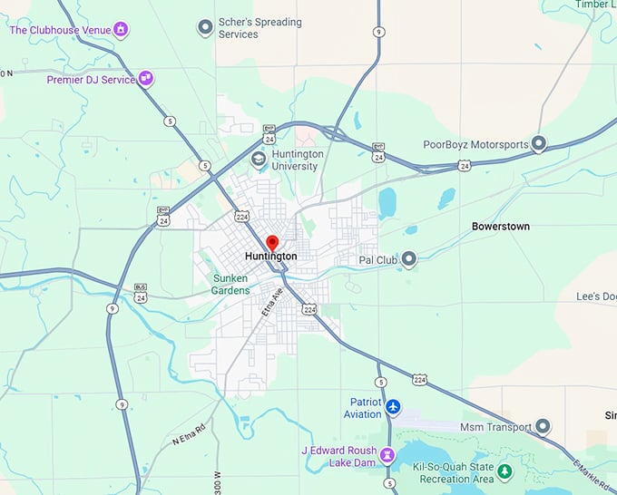 16. huntington map