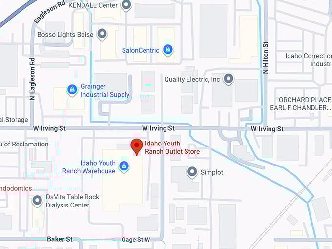 16. idaho youth ranch outlet store map
