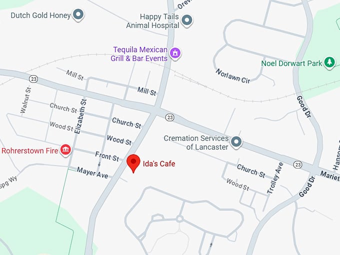 16. ida's cafe map