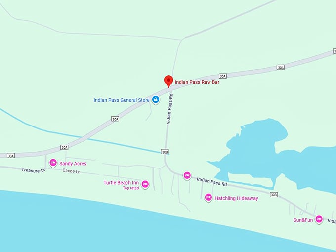 16. indian pass raw bar map