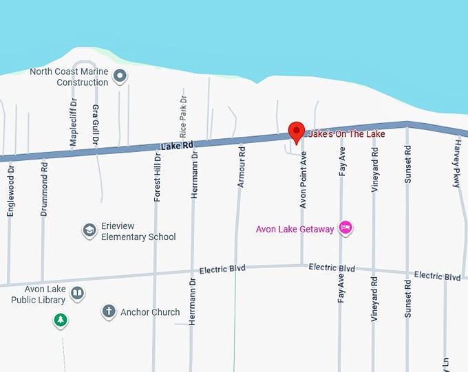 16. jake's on lake map