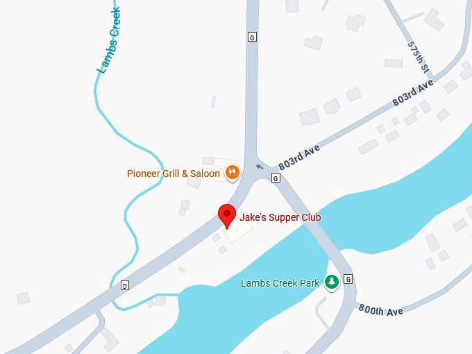 16. jake's supper club map