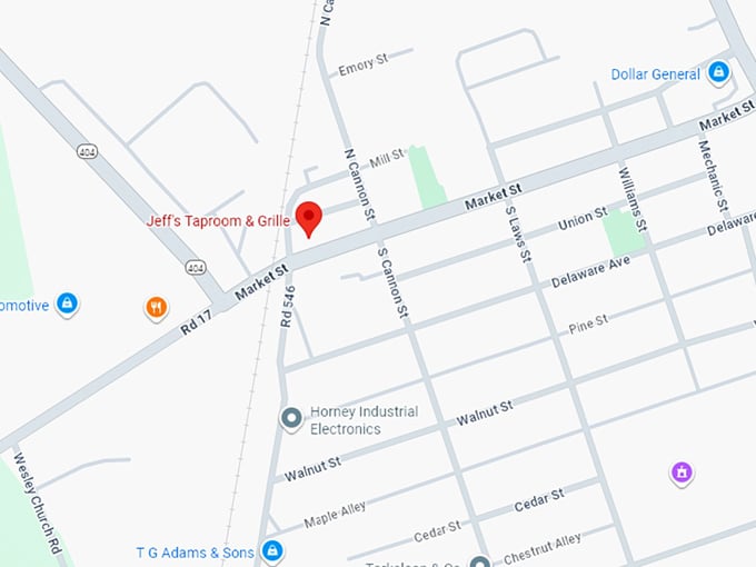 16. jeff’s taproom & grille map