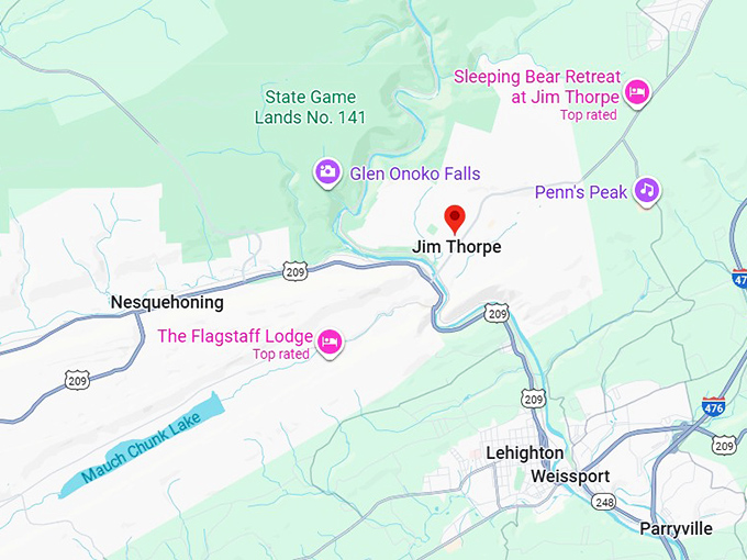 16. jim thorpe map