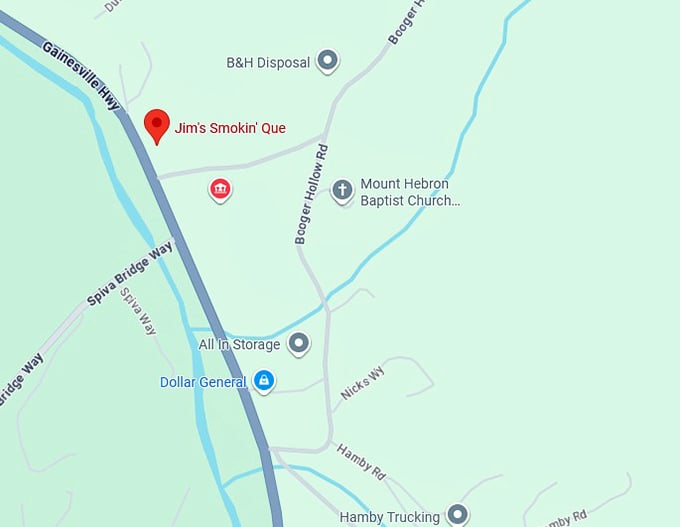 16. jim's smokin' que map