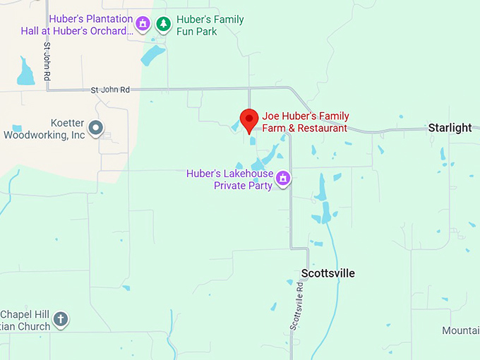 16. joe huber's family farm & restaurant map
