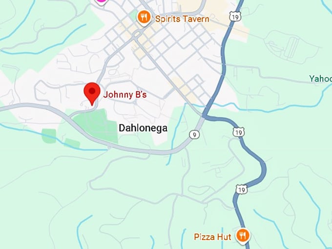 16. johnny b's map